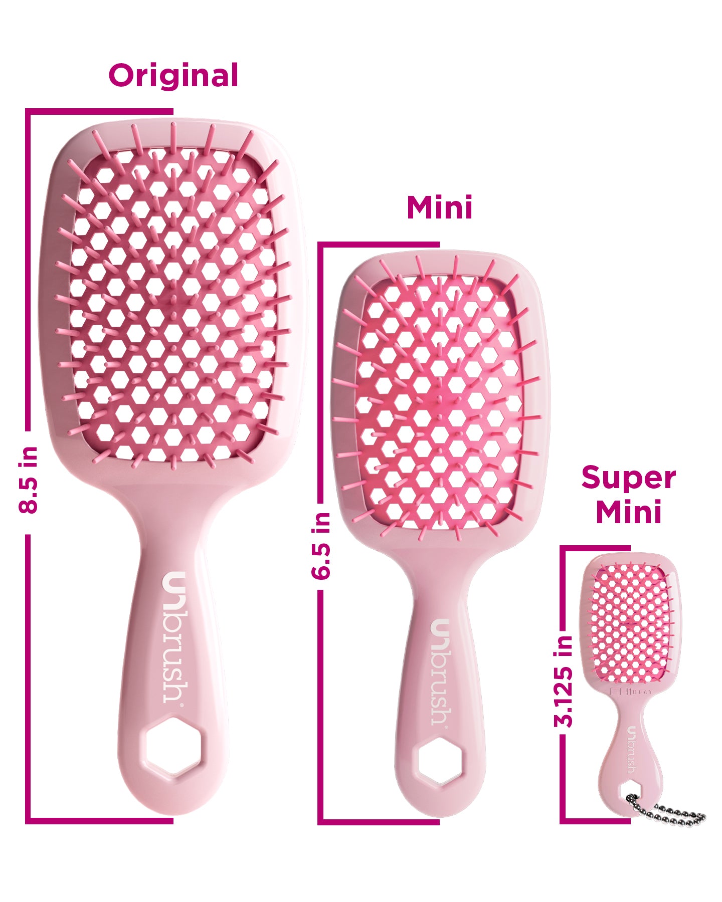 UNbrush Super Mini Keychain - Cherry Blossom – FHI Heat™